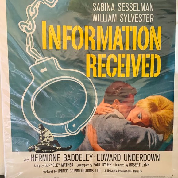 Art | Vintage 1962 Information Received Movie Poster | Poshmark